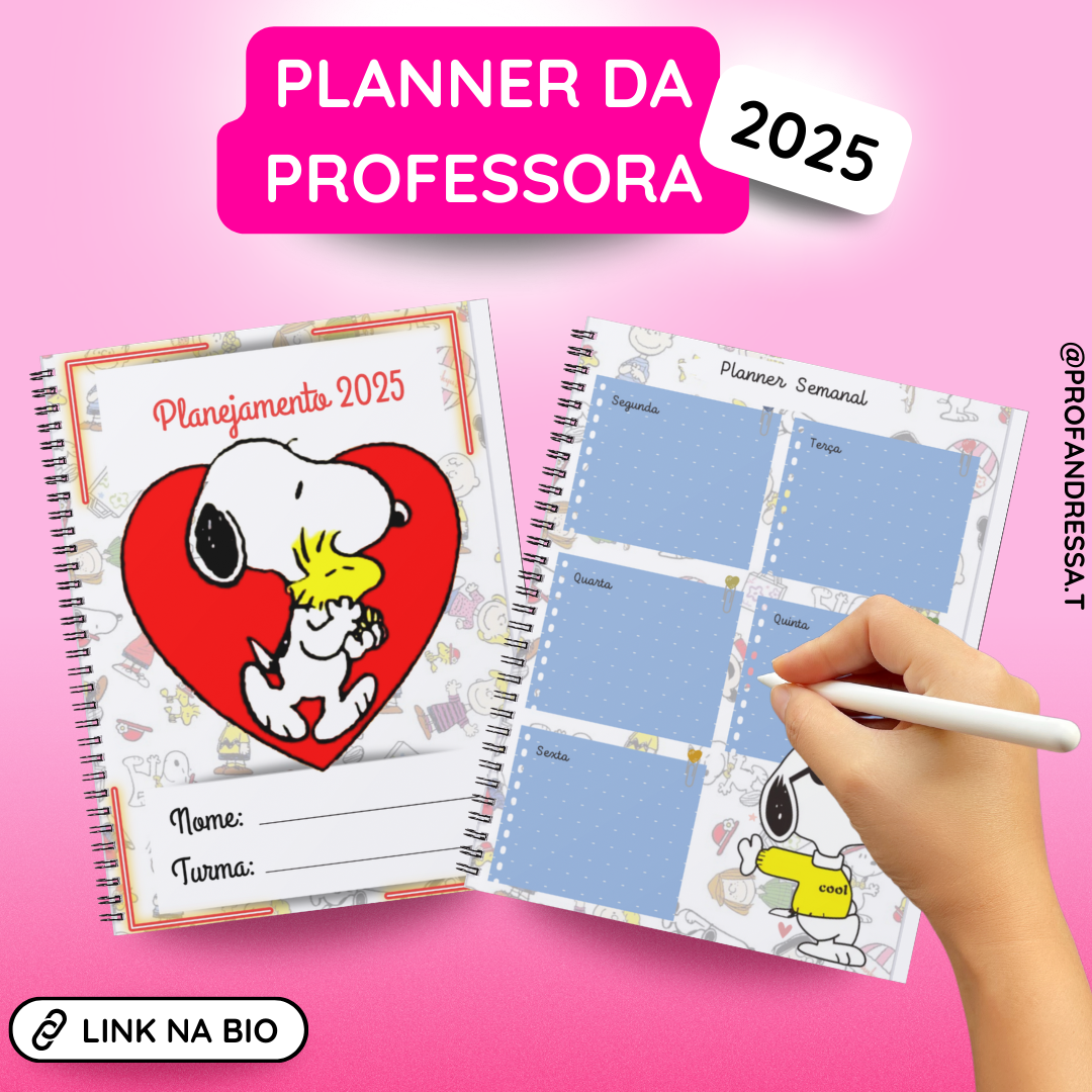 Planner Snoopy – Professora Andressa Terra